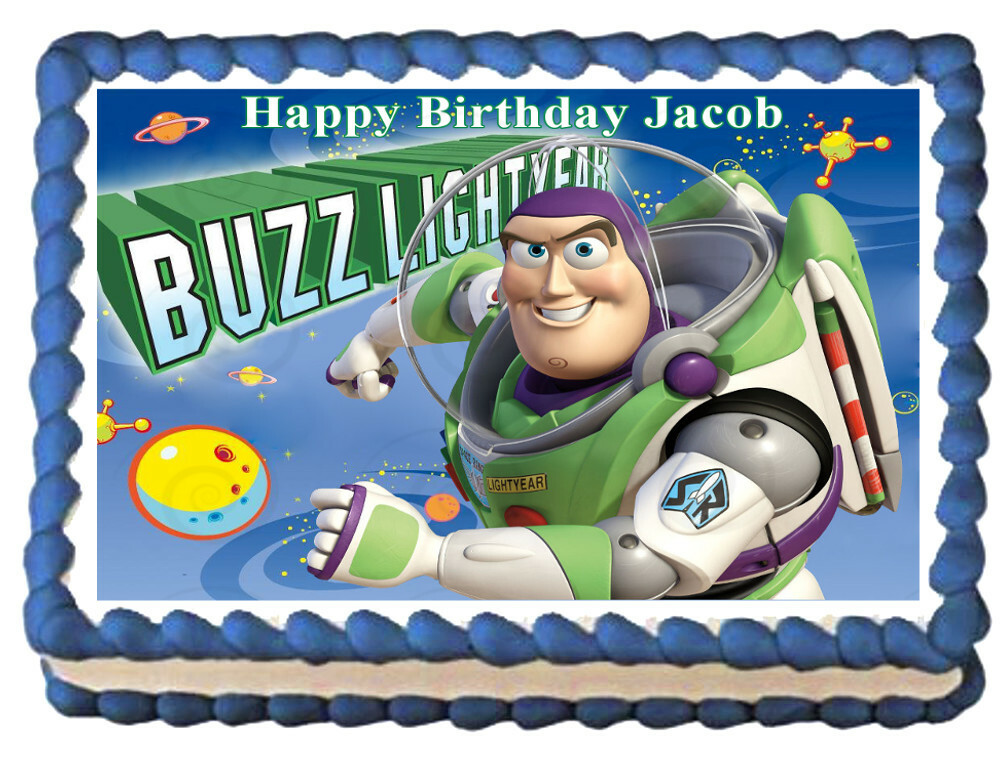 TOY STORY Buzz Lightyear Party Edible cake topper image | eBay