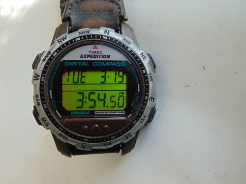 RARE TIMEX Expedition Indiglo 820 L9 Digital Compass Watch Water ...
