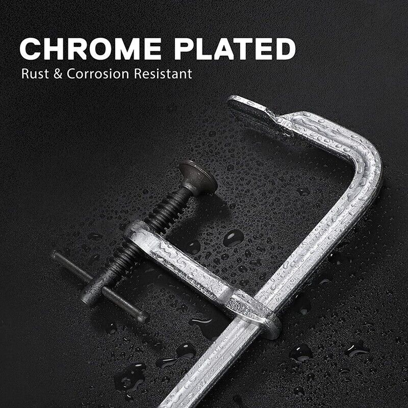 Jorgensen 6-Inch Bar Clamp Set Drop Forged Steel Bar Woodworking Clamps ...