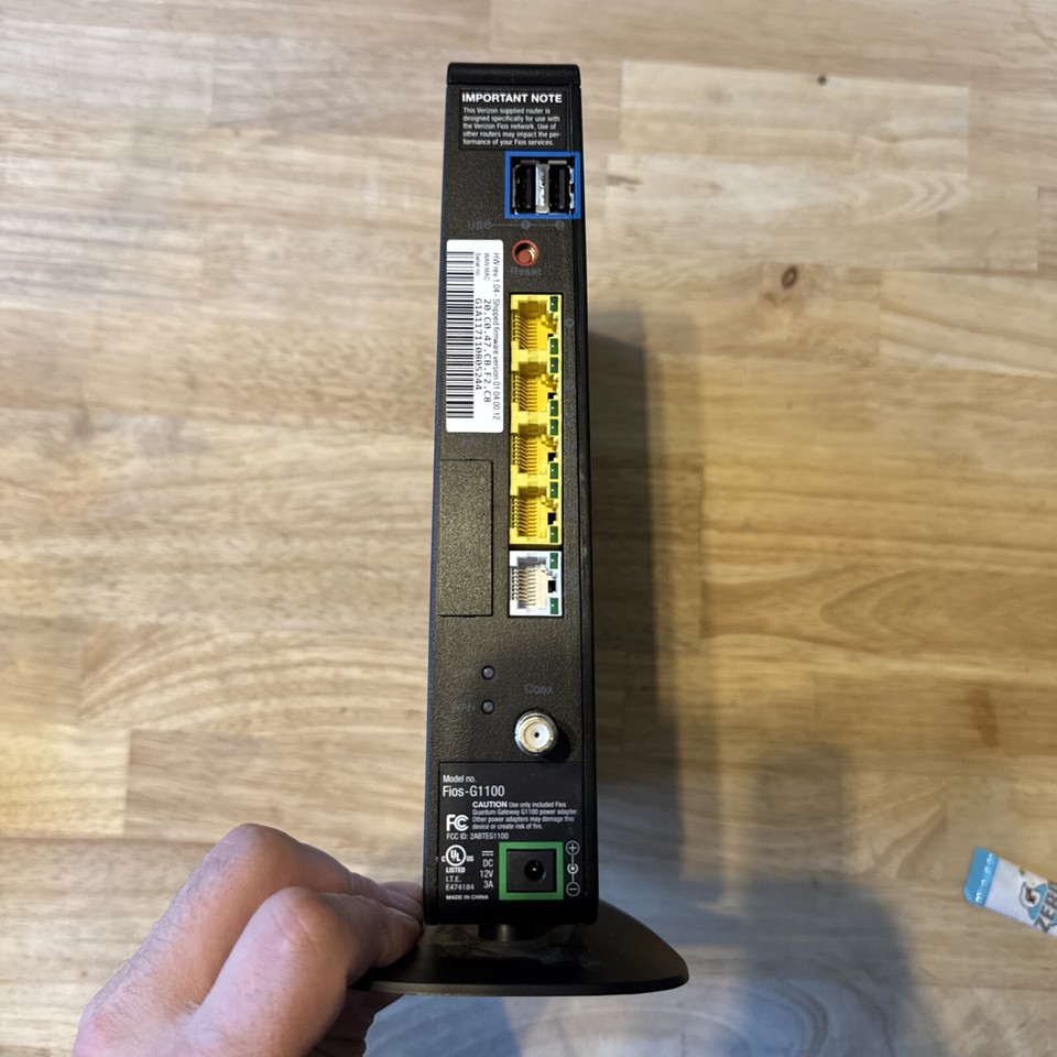 READ Verizon G1100 Router FiOS-G1100 Dual Band W/AC Cat 5E W/Stand(Fios ...