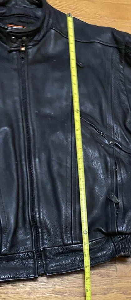 Interstate Leather Zip Out Liner Black Motorcycle Moto Biker Jacket XL ...