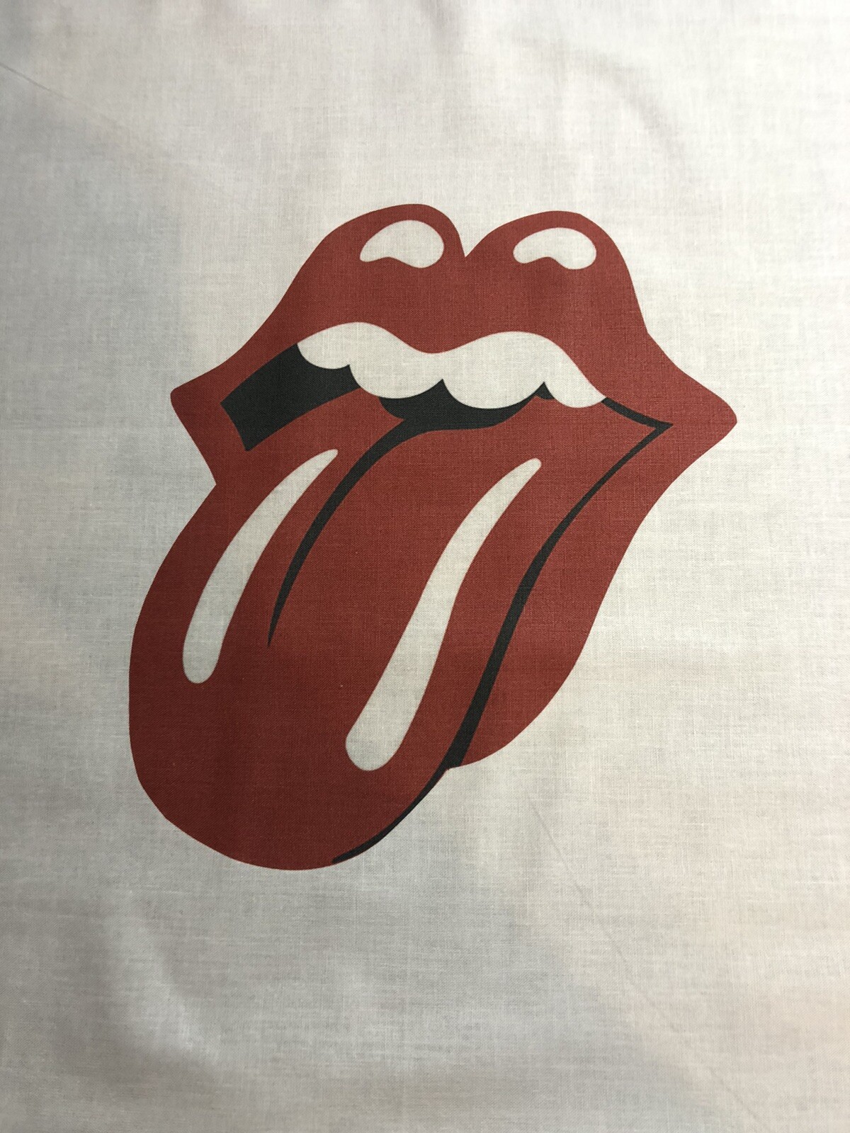 1 Mouth Rolling Stones Fabric Material DIY FACE MASK Smaller Projects ...