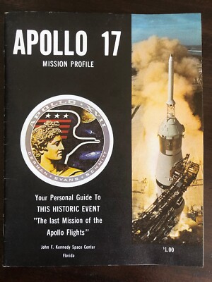 Apollo 17 Mission Profile *Program, Last Mission, + Boeing Insert, Nice ...