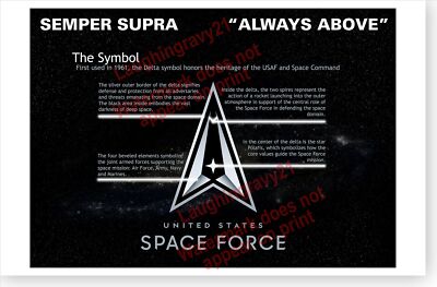 2020 USSF United States Space Force Logo Semper Supra Always Above DOD ...
