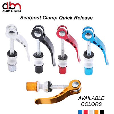 Quick Release Bicycle Bike Seat Post Clamp Skewer Bolt Clip M6 Cycle ...