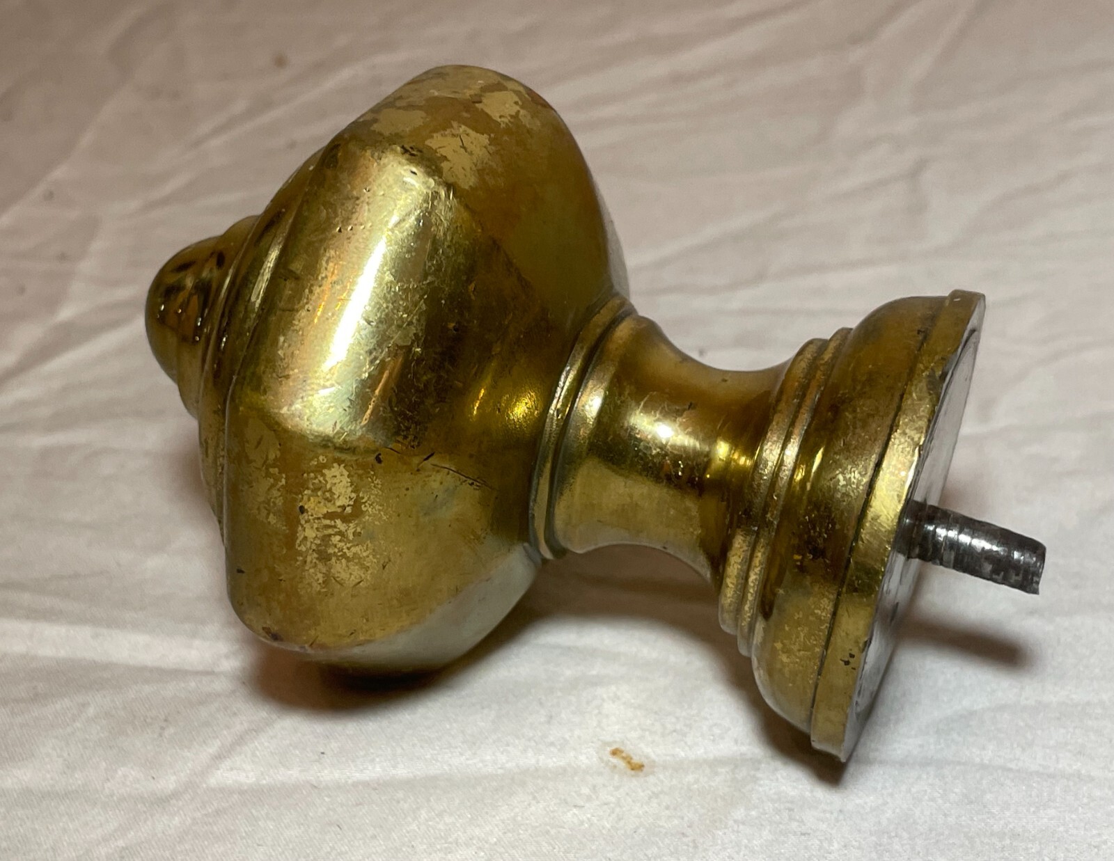 large antique brass gold industrial banister finial fence handle top | eBay