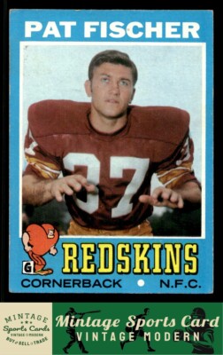 1971 Topps - Pat Fischer - #74 Washington Redskins VG/VG+ | eBay