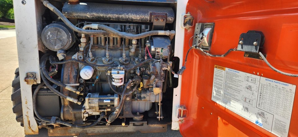 BOBCAT 873 SKID STEER LOADER - 1,800 HOURS High Flow Enclosed Cab Heat ...