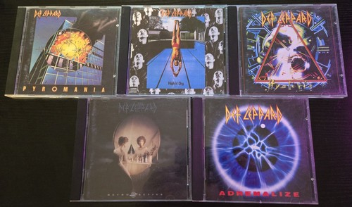 Def Leppard CD 5 Lot Pyromania High N Dry Hysteria Adrenalize ...