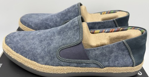 Ugg Australia Wilton Denim Blue Mens Size 14 Slip-On Shoes, Vibram Sole ...