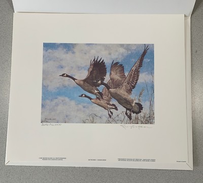 1987 CANADA - Duck Stamp Print **GEORGE MCLEAN** with 2 Stamps! | eBay