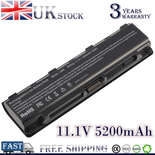 Battery For Toshiba Satellite C850 C850D L850 L870 M800 PA5024U-1BRS ...