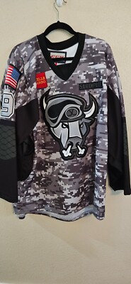 SAN ANTONIO RAMPAGE AUTHENTIC AHL REEBOK MILITARY HOCKEY JERSEY - Nunn ...