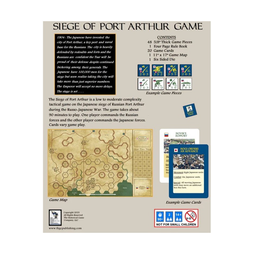 Historical Game Company Wargame Siege of Port Arthur Box SW (New) | eBay