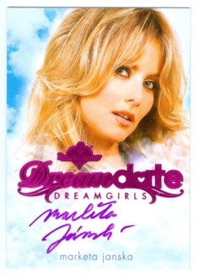 MARKETA JANSKA "DREAMDATE PINK AUTOGRAPH CARD" BENCHWARMER DREAMGIRLS ...