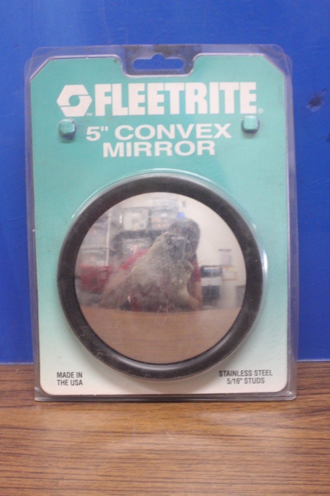 Fleetrite 5" Convex Mirror Head Stainless Steel 5/16" Studs MIR4001 | eBay
