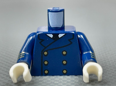 LEGO Minifigure Torso Dark Blue Jacket Black Tie Series 23 Ferry ...