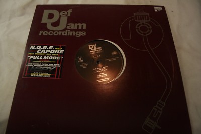 NORE AND CAPONE "FULL MODE" HIPHOP 12" PROMO VINYL 2002 DEF JAM RECORDS ...