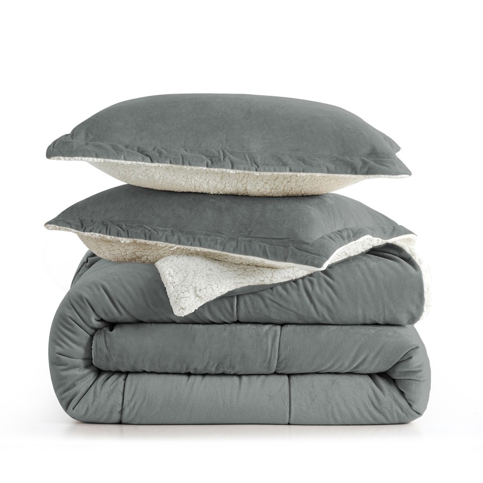 Extra Warm Sherpa Fleece Plush Bed Blanket Antistatic Reversible ...