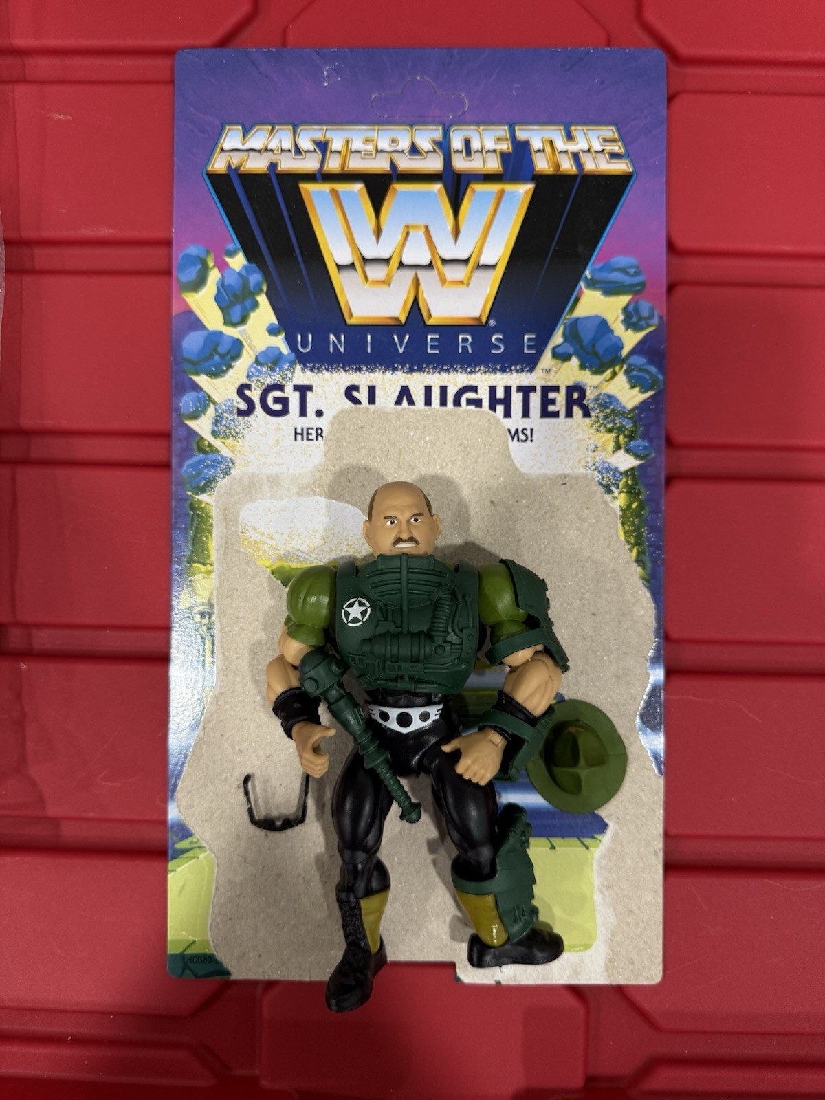 Masters of the WWE Universe Origins Sgt. Slaughter Wave 7 MOTU Retro ...