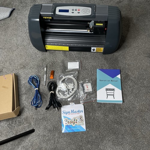 VEVOR Vinyl Cutter Plotter - 14" SignMaster Craft 8 + Accessories | eBay