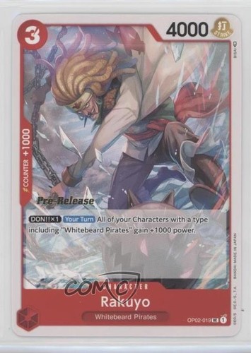 2022 One Piece Card Game: Paramount War OP02 Pre-Release Rakuyo #OP02-019 | eBay