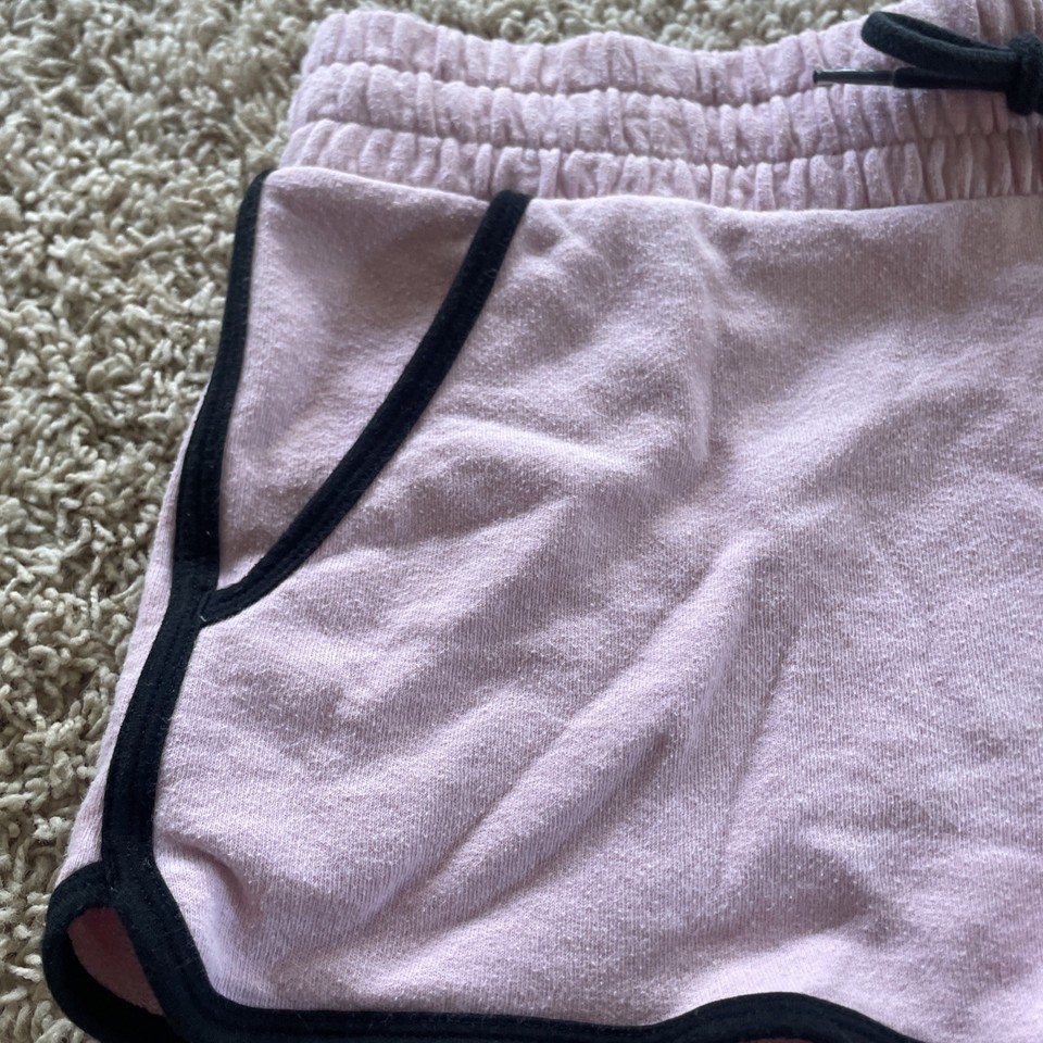 Women’s Victoria Secret Pink Shorts Elastic Waist Drawstring Size Large ...