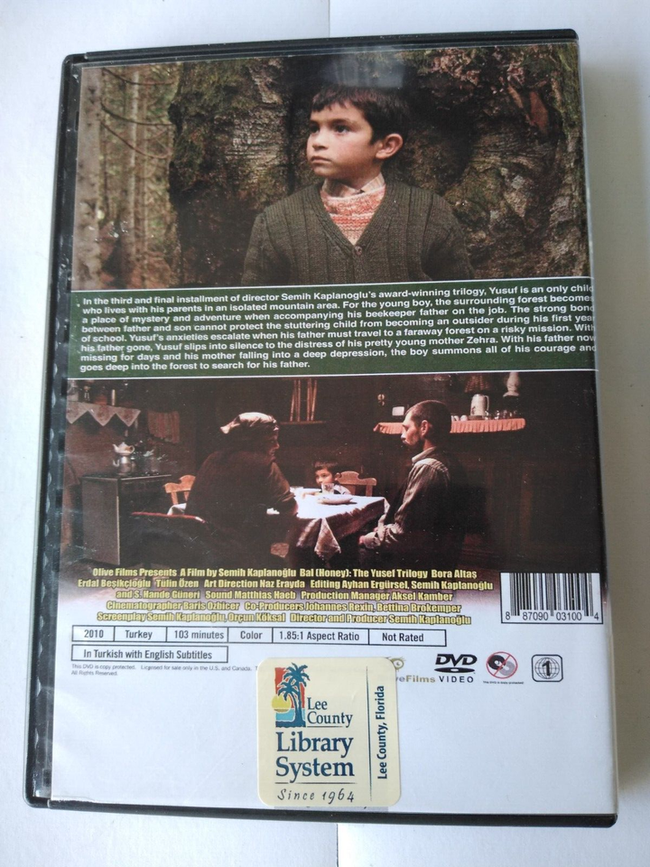 The Yusuf Trilogy: Bal (honey) (DVD, 2011) Turkish cinema. Very Good ...
