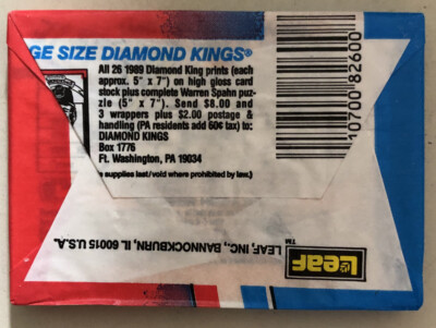 1989 Donruss Baseball Card Wax Pack Luis Aquino Royals Showing On ...