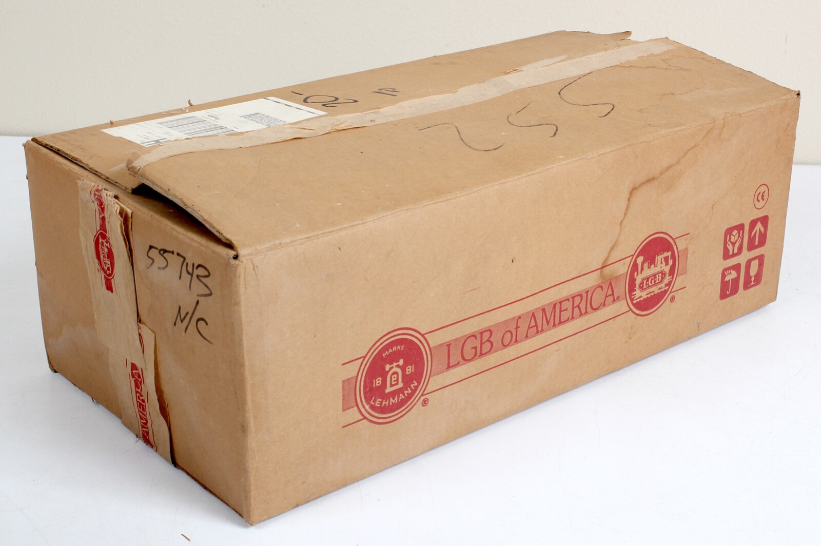 Vintage LGB Lehmann Gross Bahn Empty Cardboard Shipping Box (22.5"x11 ...
