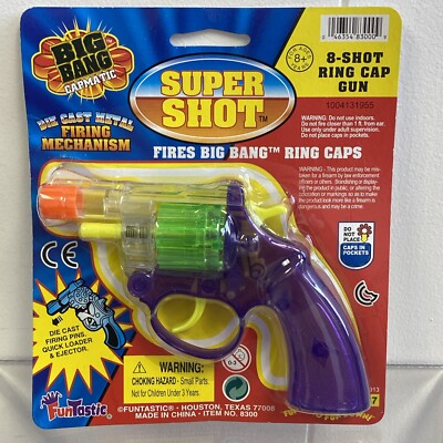 Vintage Toy Shot Ring Cap Gun, Big Bang Capmatic, Super Shot, New | eBay