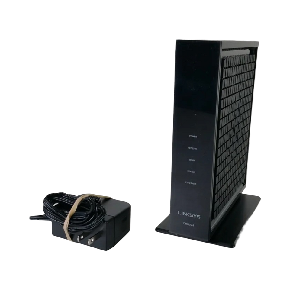 LINKSYS CM3024 High Speed DOCSIS 3.0 24x8 Cable Modem With Power Cable ...