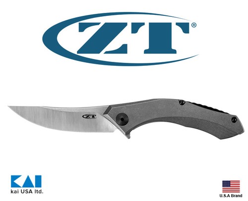 Zero Tolerance ZT 0460Ti Flipper 3.25" CPM 20CV Blade Titanium Handle ...
