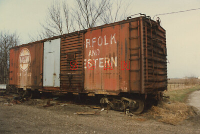 3B259 RP 1986 NORFOLK & WESTERN RAILROAD BOXCAR MoW ? OUT OF SERVICE ...