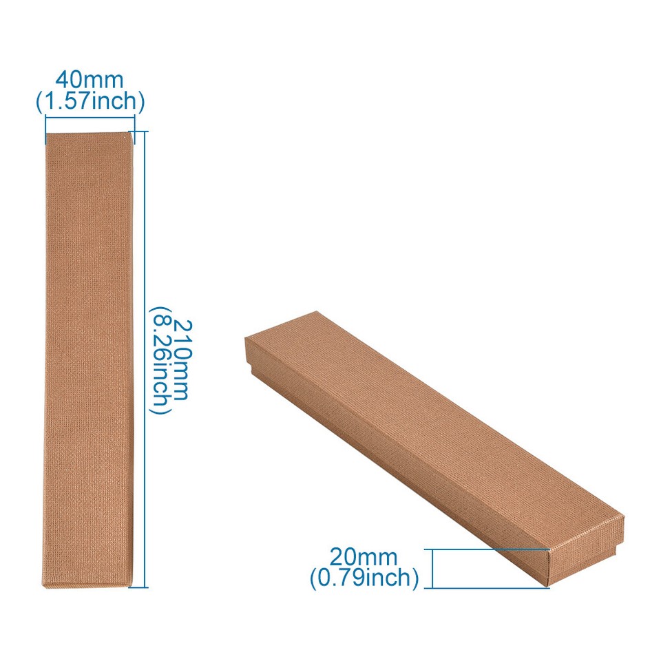 12pcs Rectangle Cardboard Jewelry Necklace Pendants Boxes Present Case ...