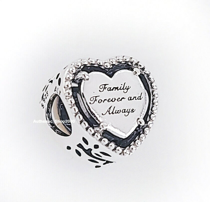 New 100% Authentic PANDORA 925 Ale Openwork Heart & Family Tree Charm ...