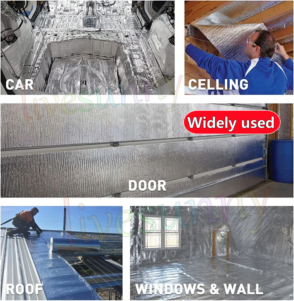 10M Camper Van Insulation Foam Soundproof Deadener Roll Cell Foam Self ...