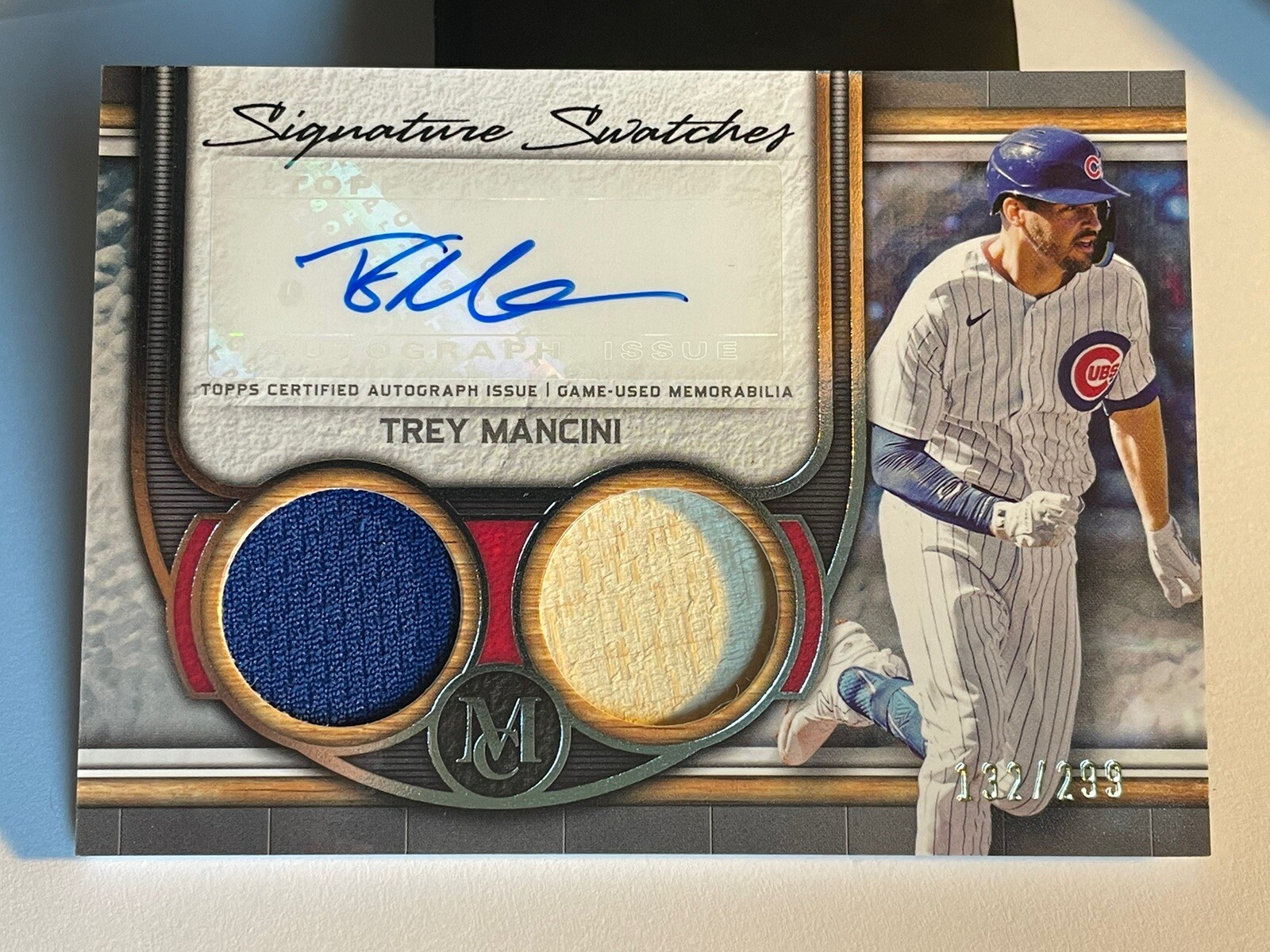 Trey Mancini 2023 Topps Museum Collection Baseball Signature Swatches ...