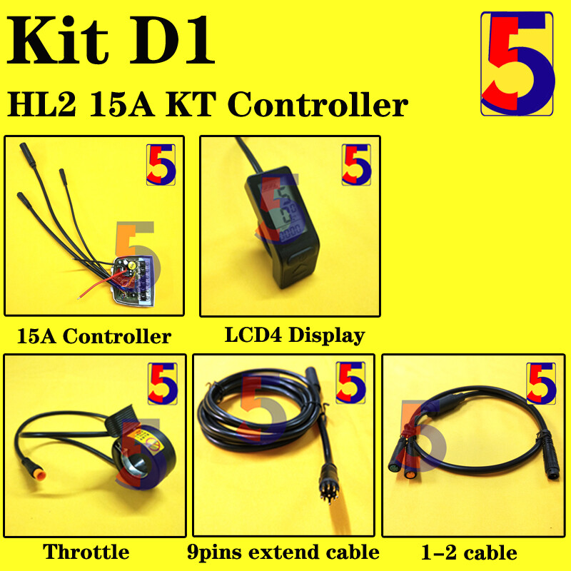 Ebike Hailong Controller 36V/48V 15A-22A KT Controller for Hailong ...