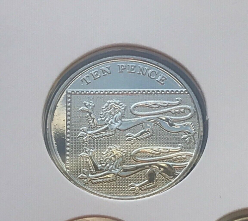 Simply Münzen ~ 2019 Zehn 10 Pence Shield Münze Brilliant Uncirculated ...