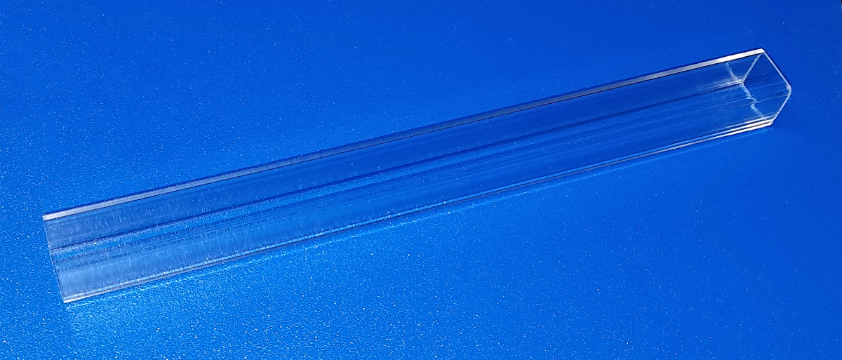 1" OD 7/8" ID SQUARE CLEAR ACRYLIC PLEXIGLASS LUCITE PLASTIC TUBE 12 ...