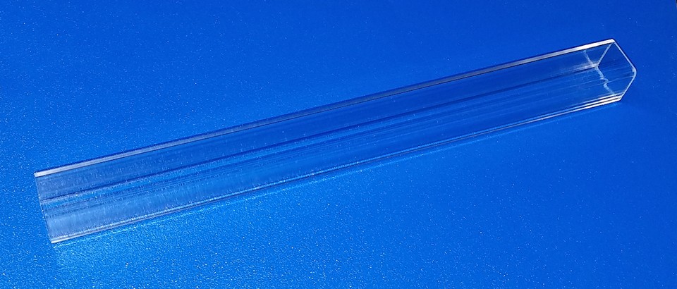 1" OD 7/8" ID SQUARE CLEAR ACRYLIC PLEXIGLASS LUCITE PLASTIC TUBE 12 ...