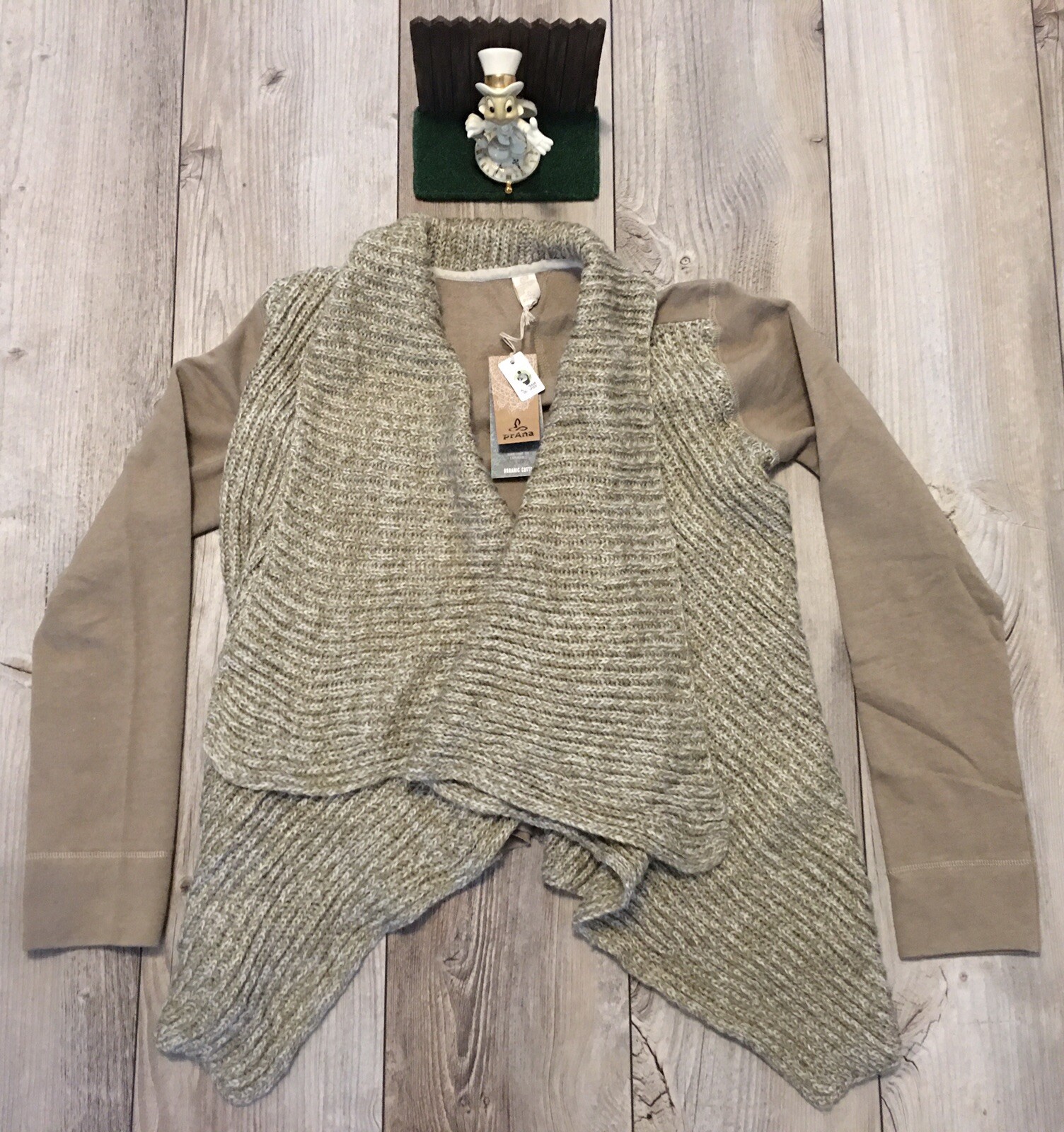 Prana Demure Cardigan Sweater Dark Khaki Size Large $129.00 New ...
