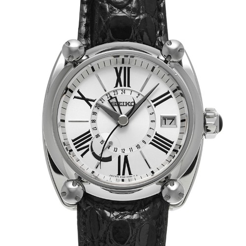 Seiko Galante SBLA035 Spring Drive GMT Men’s Watch Silver 5R66 New From ...