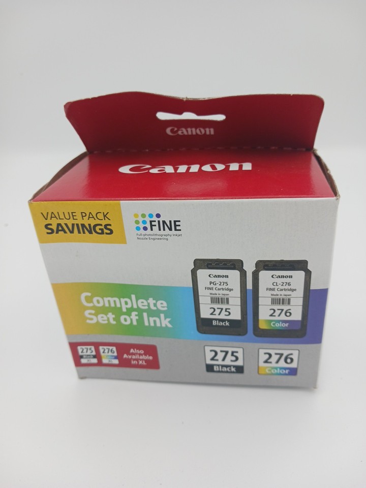 Genuine Canon Ink Cartridges PG-275 & CL-276 Original For Pixma TS3520 ...