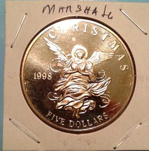 Marshall Islands 5 Dollars Christmas coin 1998. | eBay
