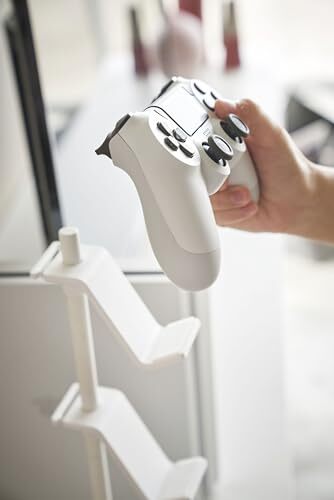 5088 Yamazaki Game Controller Storage Rack White Approx W17XD17XH38.5cm ...