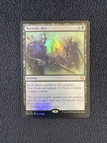 MTG FOIL Necrotic Hex – Commander Legends Card # 137 | eBay
