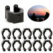 10 Rubber Fishing Rod Pole Storage Clips Clamps Holder Hanger Golf Club ...