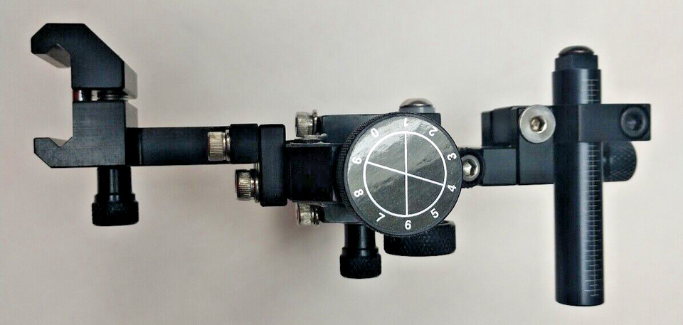4" DAVIS SIGHT with Picatinny mount-Black/Black knobs-1/2" Axcel scope ...